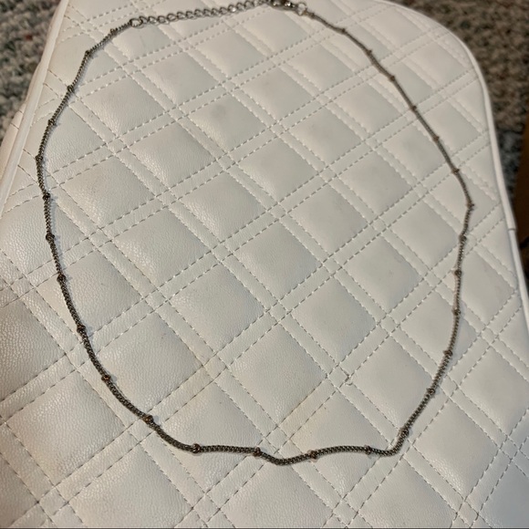 Jewelry | Simple Knotted Silver Chain Necklace | Poshmark